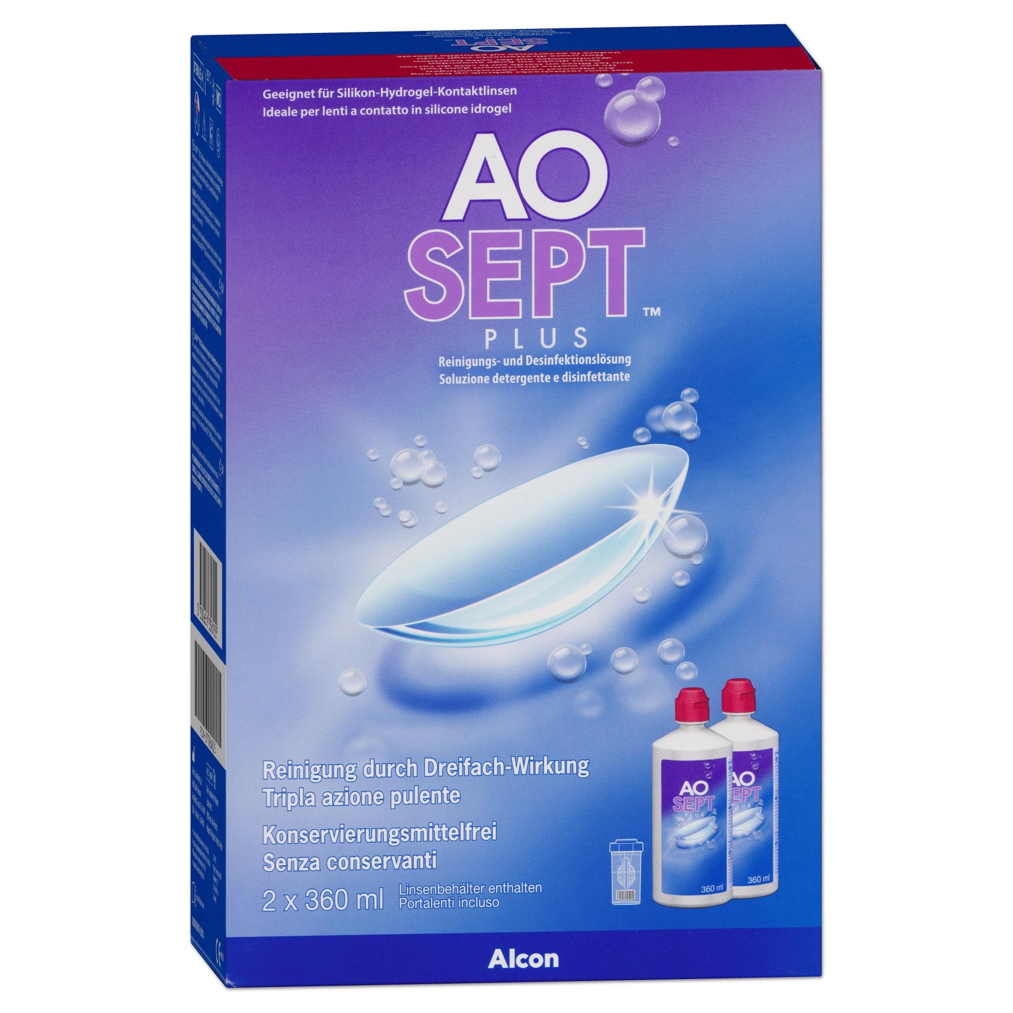 AOSept Plus Doppelpack - Kontaktlinsen Pflege - Produktdetails