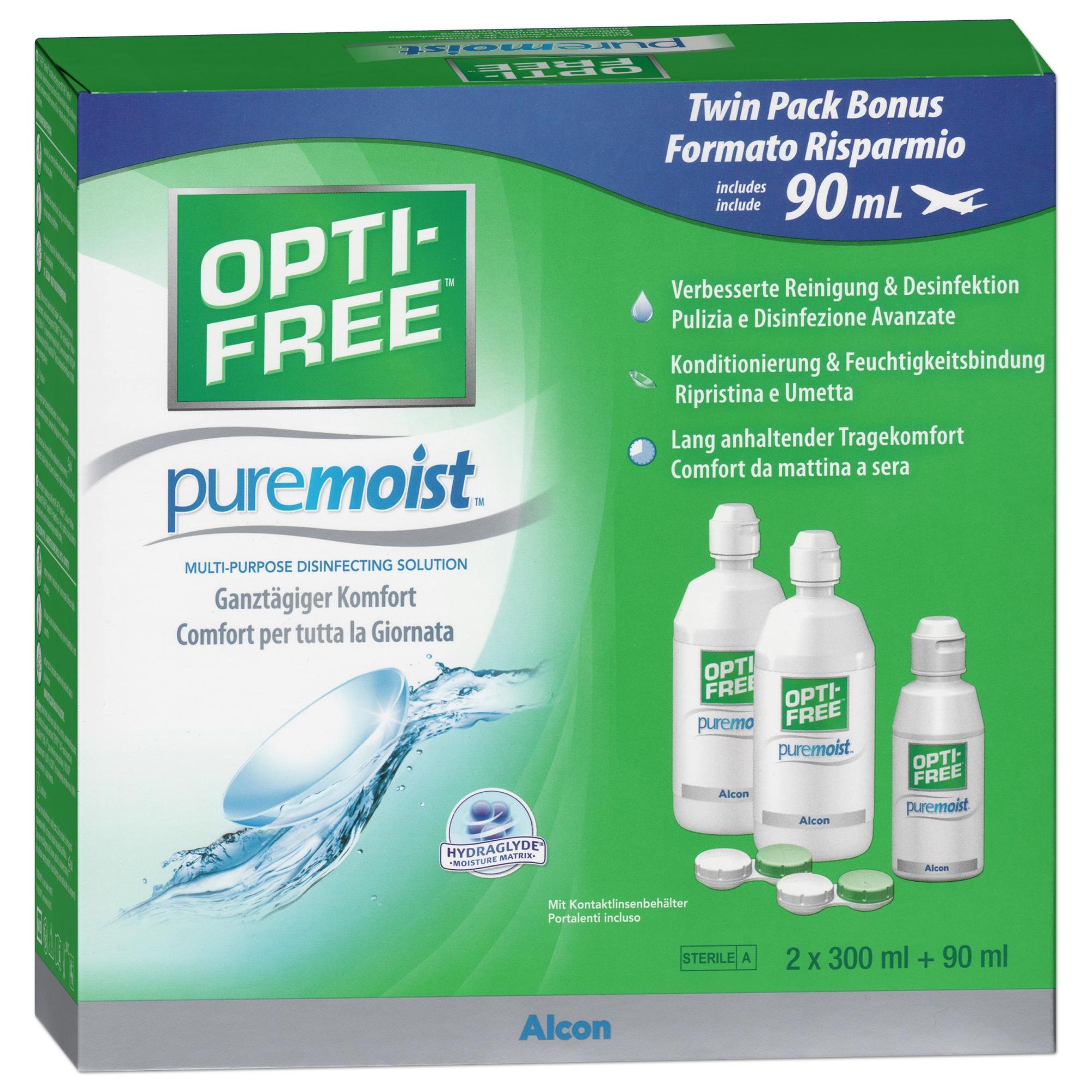 Optifree PureMoist Doppelpack - All-in-one Pflegemittel - Produktdetails